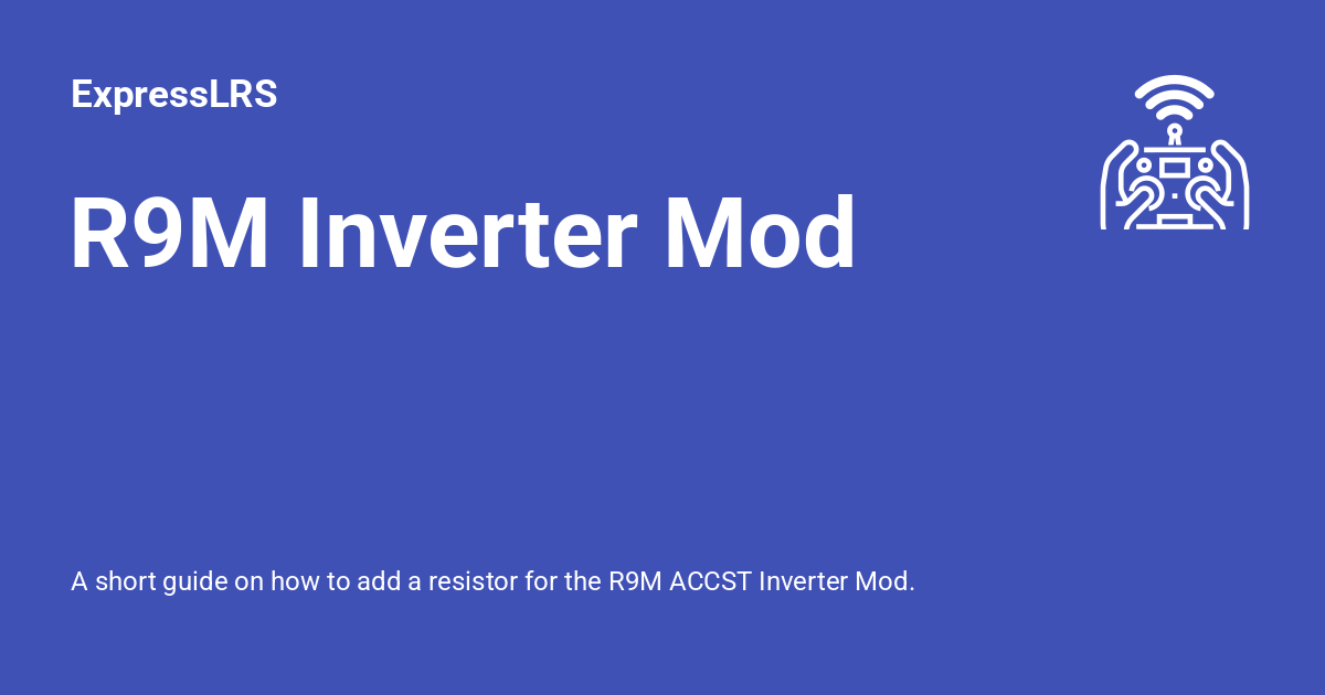R9M Inverter Mod - ExpressLRS