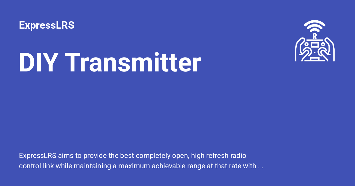 DIY Transmitter - ExpressLRS