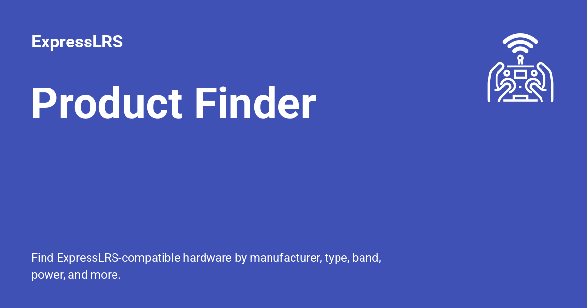 Product Finder - ExpressLRS