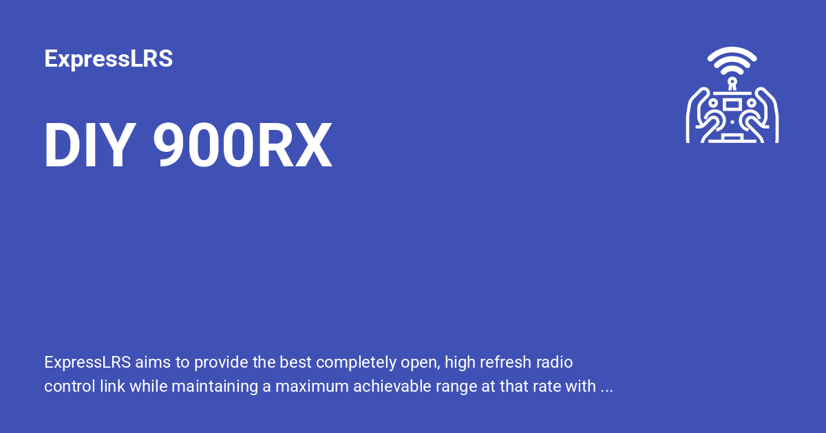 DIY 900RX - ExpressLRS