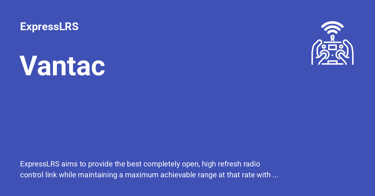 Vantac - ExpressLRS