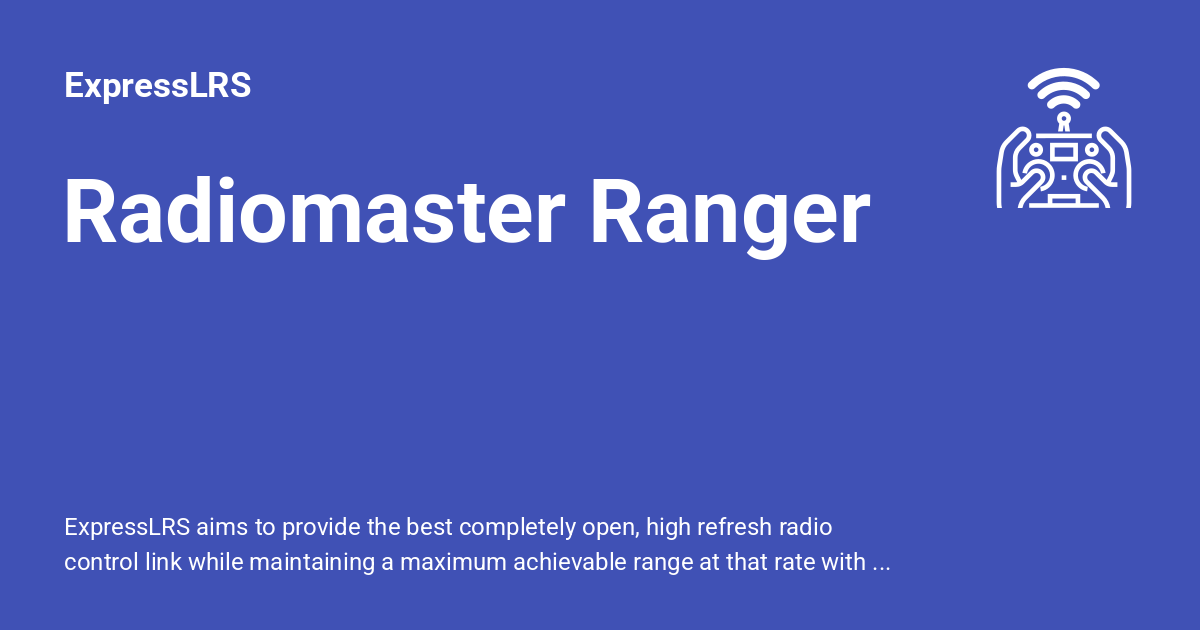 Radiomaster Ranger - ExpressLRS
